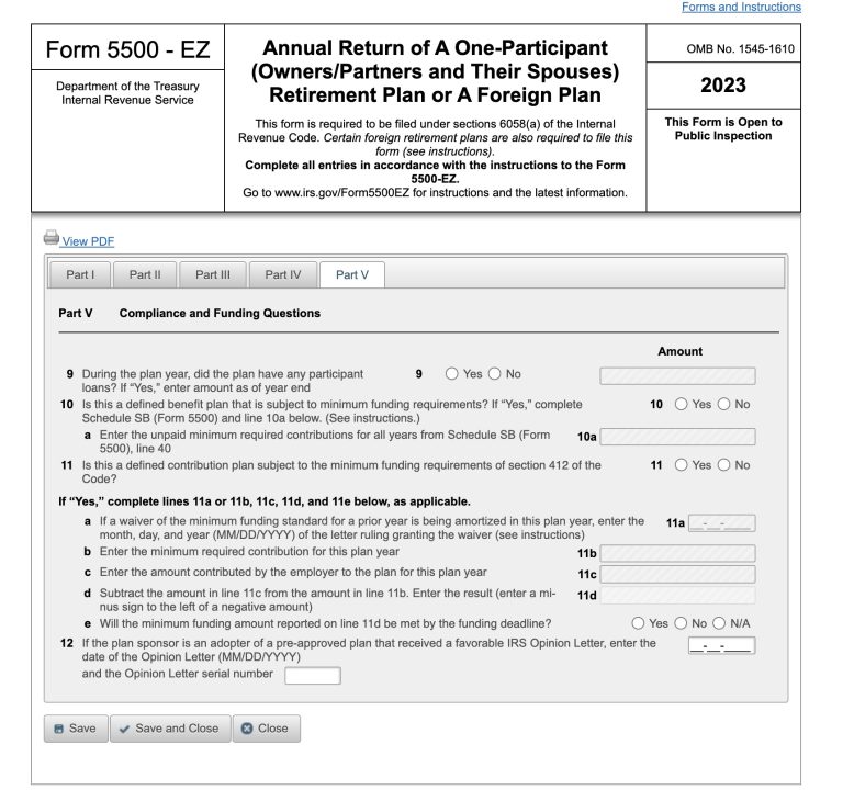 How to Fill Out IRS Form 5500-EZ | White Coat Investor