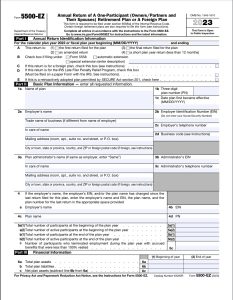 How to Fill Out IRS Form 5500-EZ | White Coat Investor