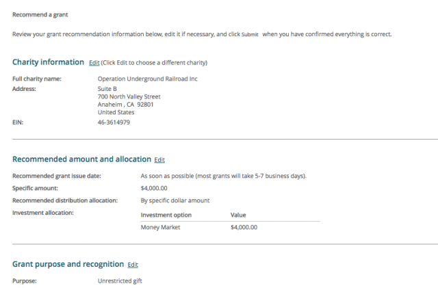 Vanguard Donor-Advised Fund [Our Experience] | White Coat Investor