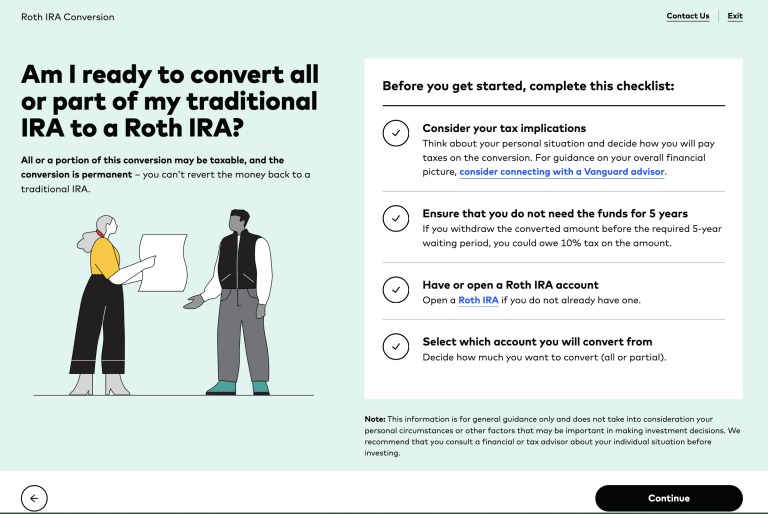 Vanguard Backdoor Roth Step By Step Guide [Screenshots] | White Coat ...