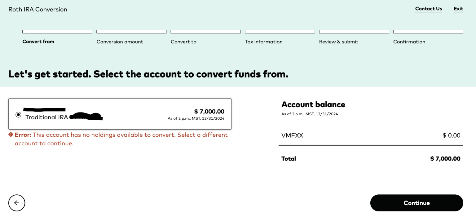 Vanguard Backdoor Roth Step By Step Guide [Screenshots] | White Coat ...