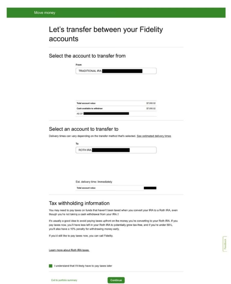 Backdoor Roth IRA Fidelity Tutorial [with Screenshots] | White Coat ...