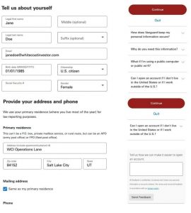 How to Open a Roth IRA at Vanguard [with Screenshots] | White Coat Investor