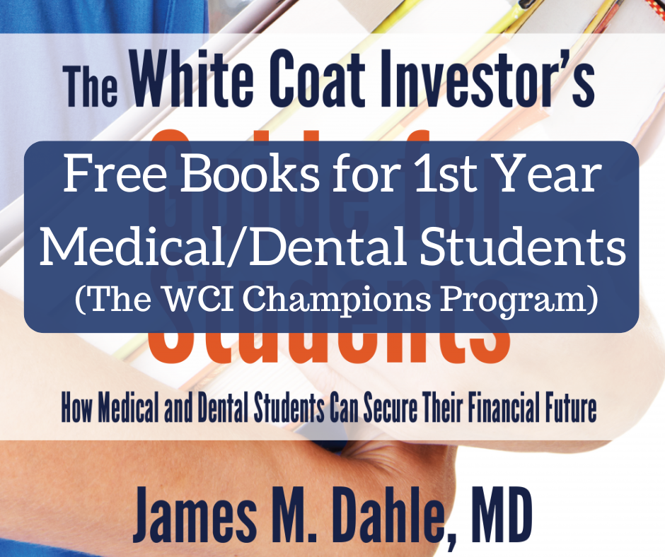 The WCI Champions Program: Free Books for First Years | White Coat Investor