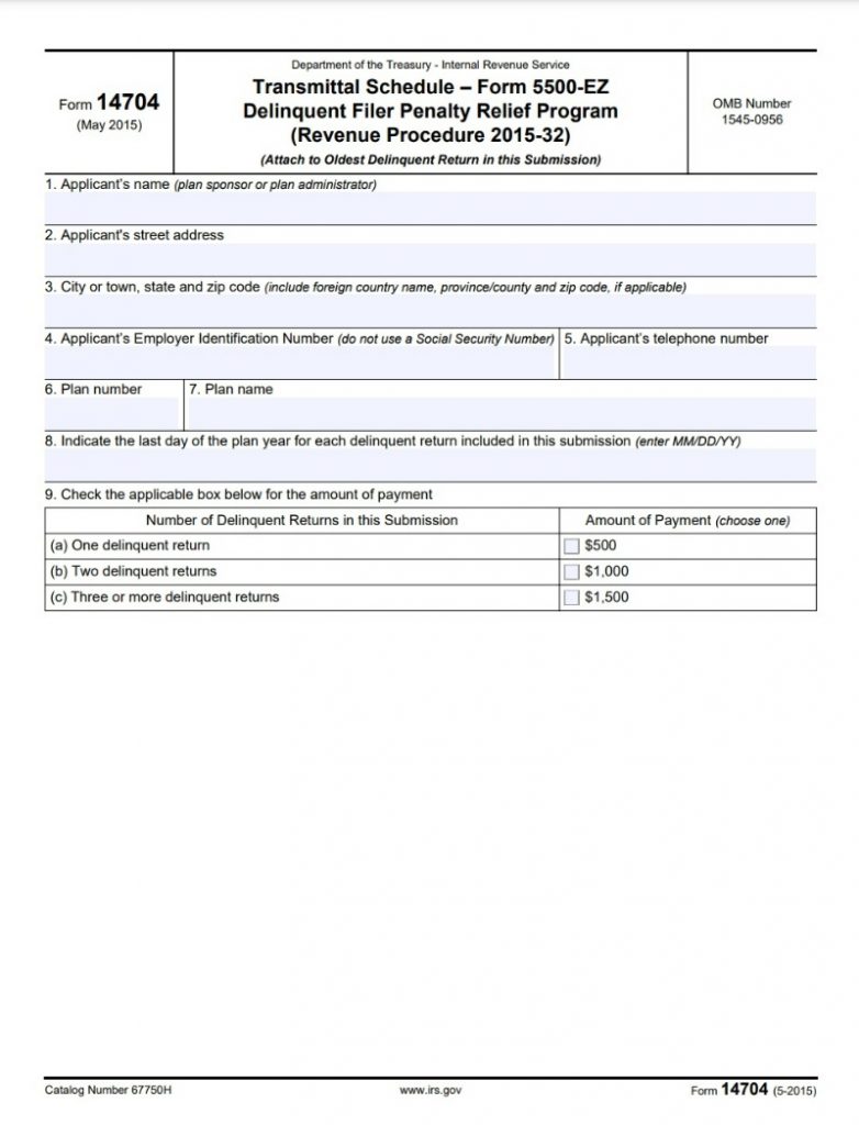 Late 5500-EZ Form? Here's What to Do | White Coat Investor