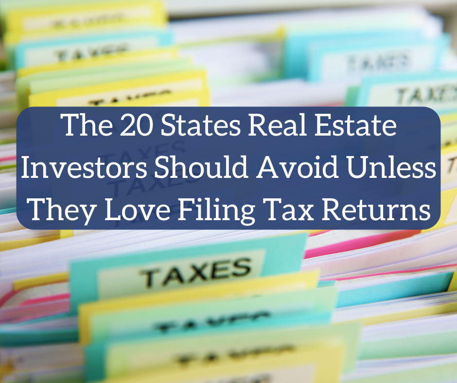 Filing State Taxes for Passive Income Non-Resident | White Coat Investor